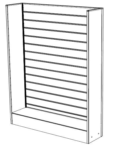 Freestanding Display Panel with Side Walls 1500H | NZ Made slatwall ...